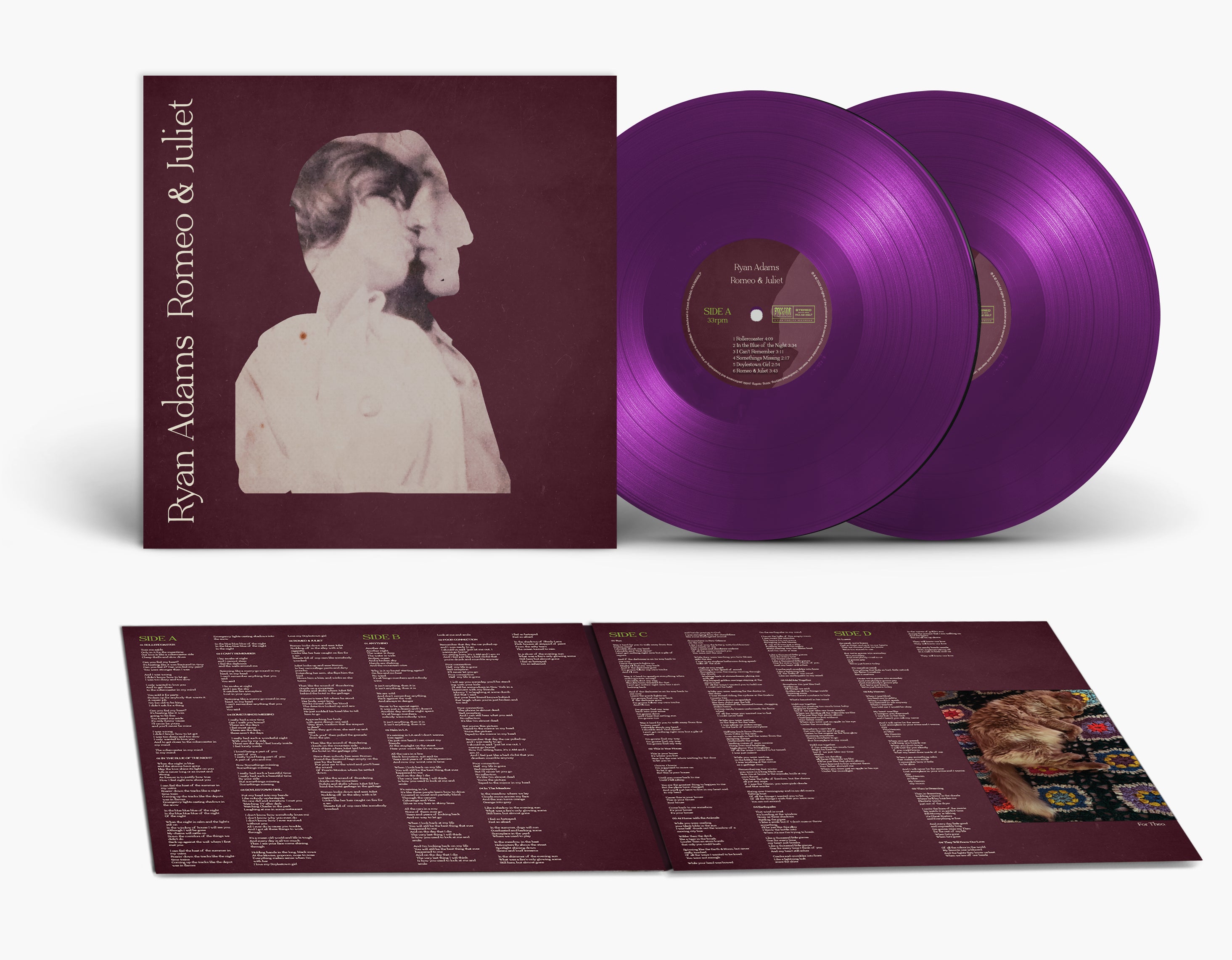 Ryan Adams - Romeo & Juliet 2 x LP (Purple Vinyl) Pre-Order